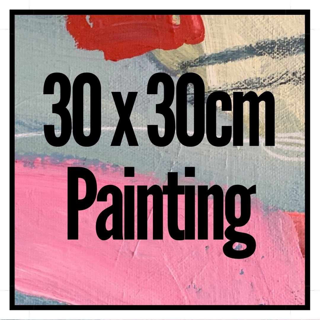 30 x 30cm Painting - Marian Lishman, Artist